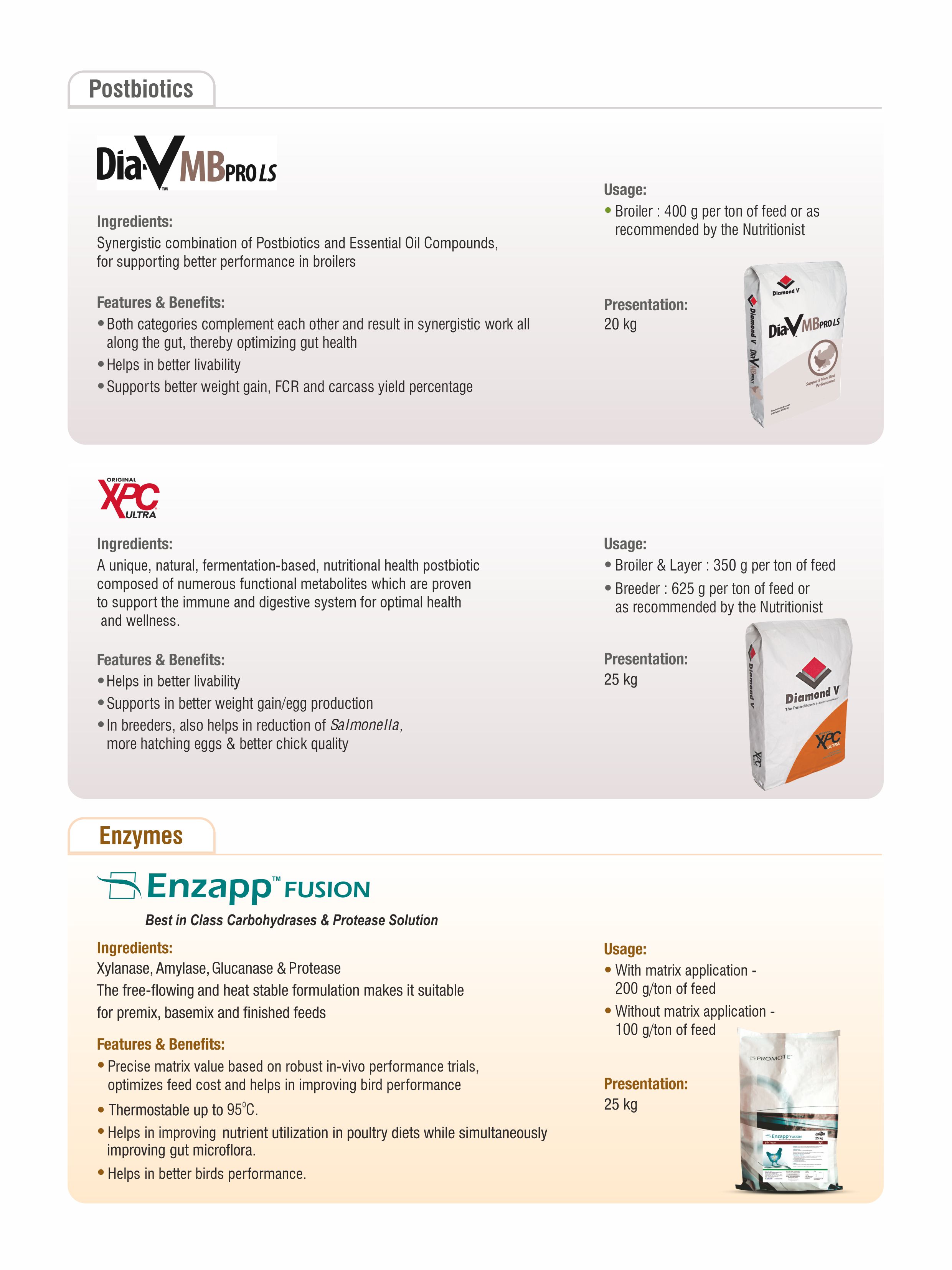 Poultry Nutrition Product Catalogue | Provimi