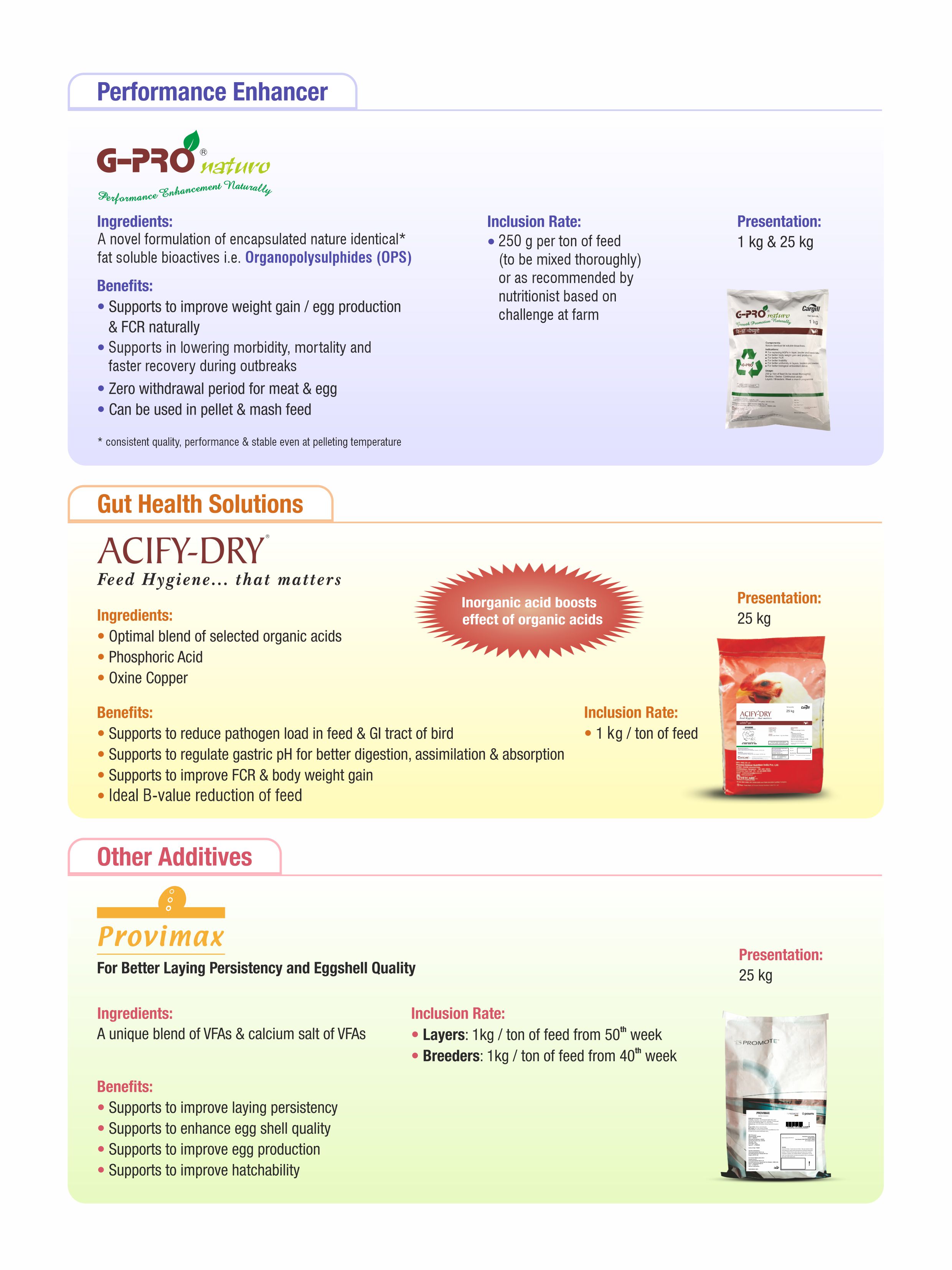 Poultry Nutrition Product Catalogue | Provimi
